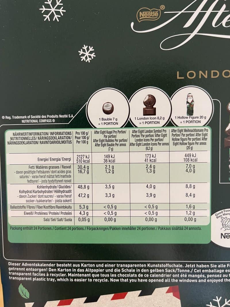 After Eight-Adventskalender im Test (inkl. Fotos vom Inhalt ...