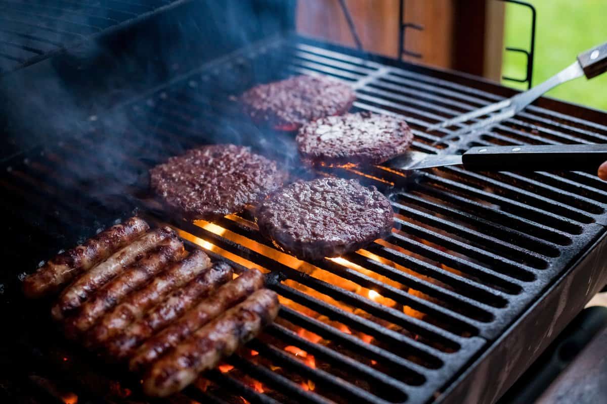 Hackfleisch Auf Dem Grill